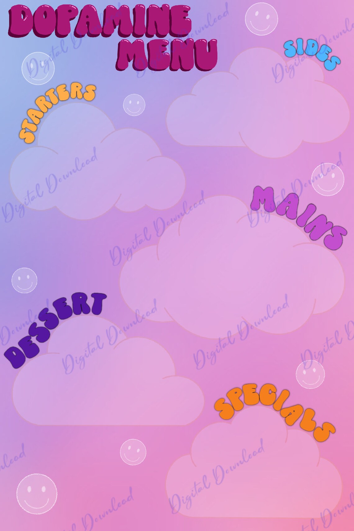 Dopamenu | Dopamine Menu | Activity Ideas | ADHD, Mental Health ...