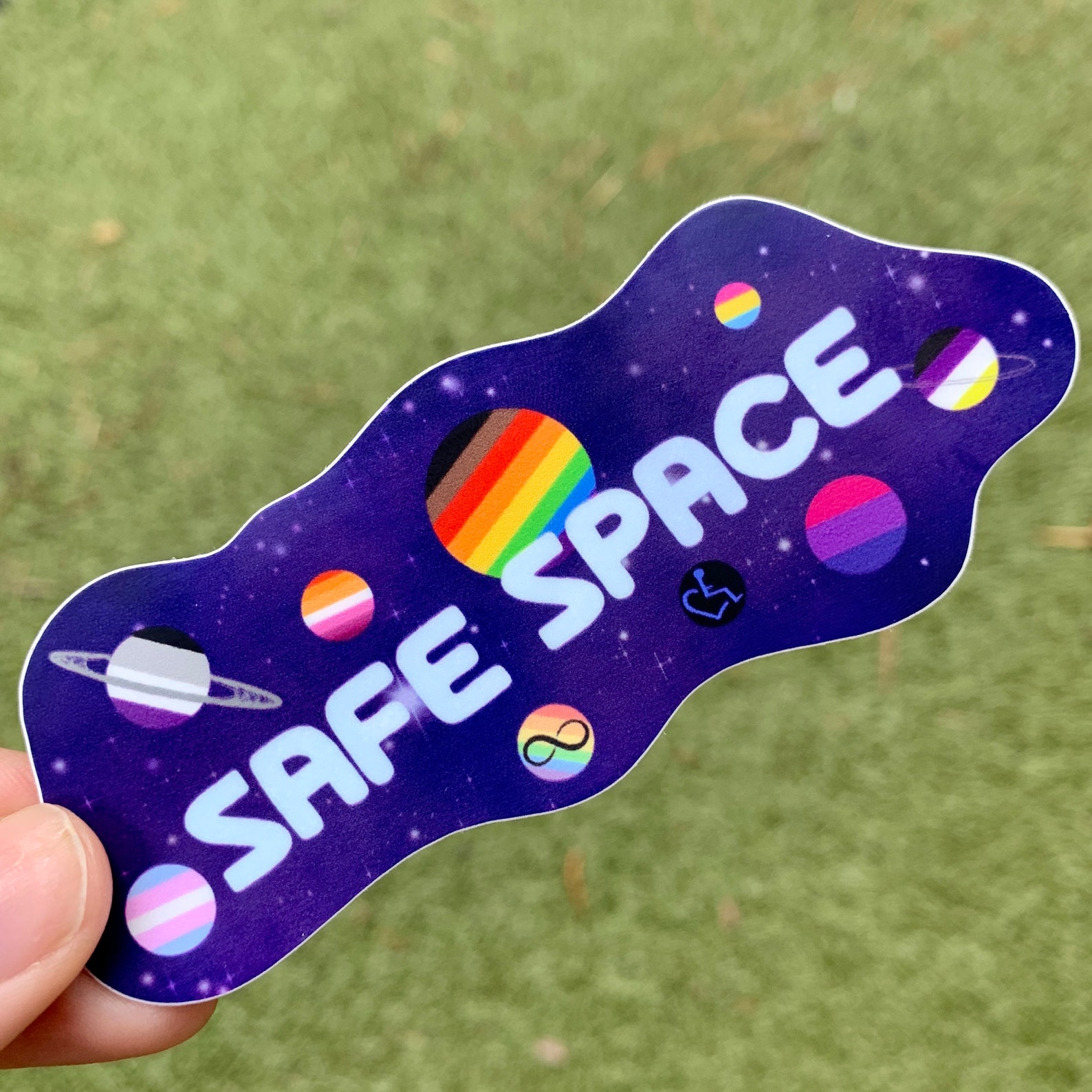 Safe Space Neurodiversity LGBTQ Ally Vinyl Decal Sticker - Etsy