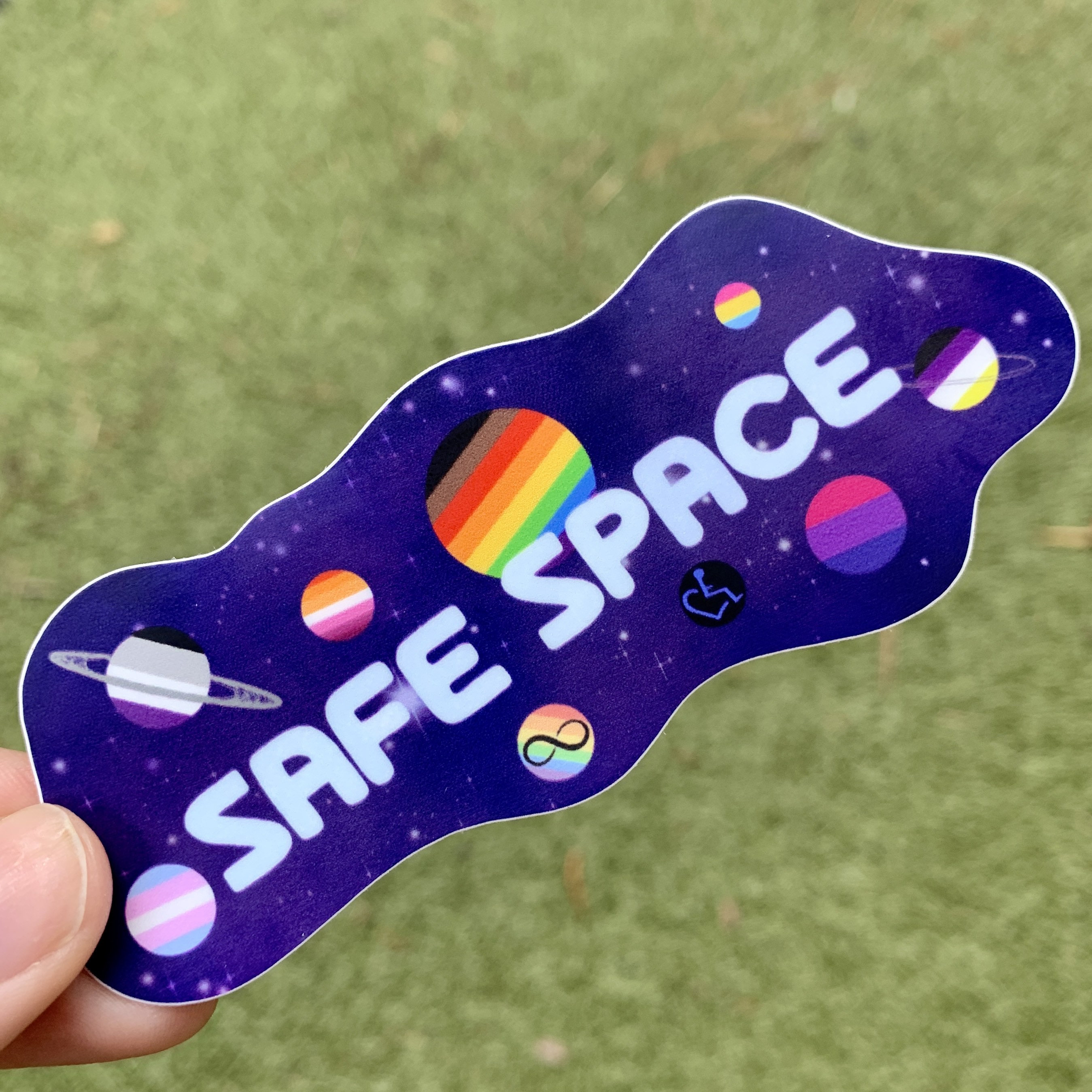 Safe Space Neurodiversity LGBTQ Ally Vinyl Decal Sticker - Etsy