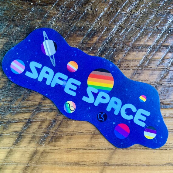 MAGNET Safe Space Neurodiversity LGBTQ Ally Vinyl Sticker | Etsy