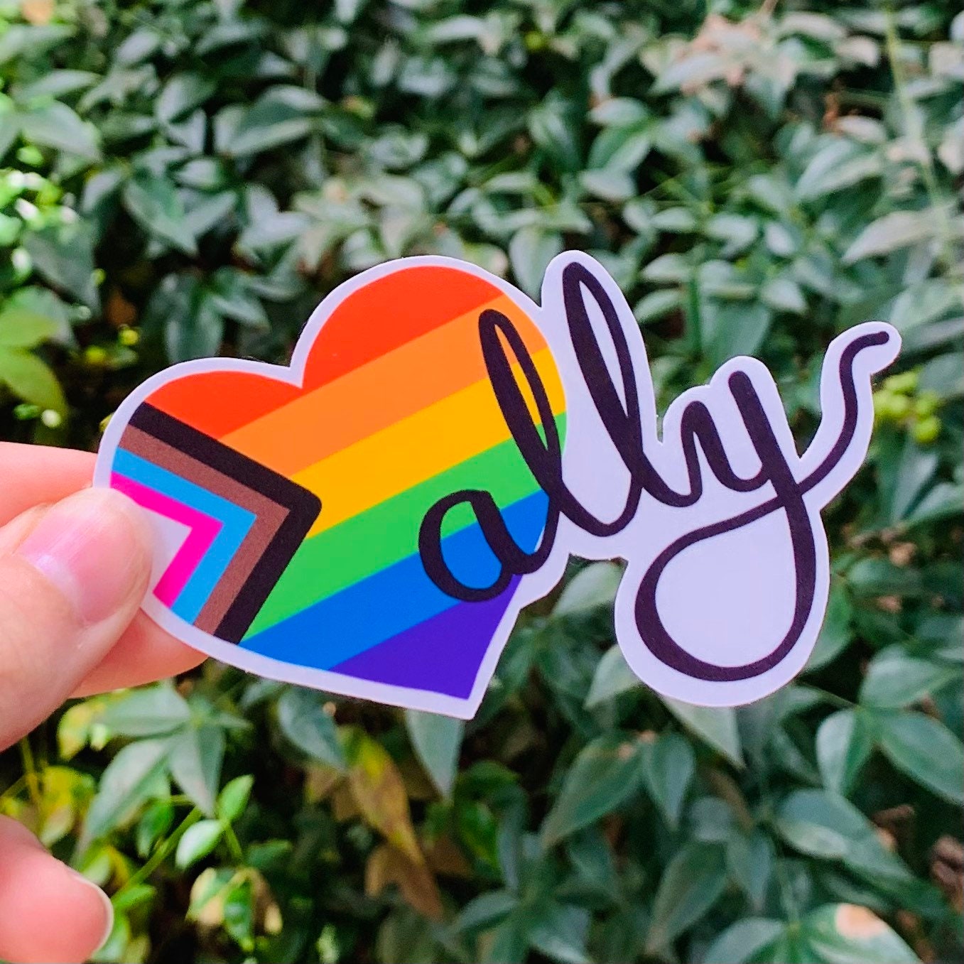 LGBTQ Ally Heart Vinyl Decal Sticker - Etsy Canada