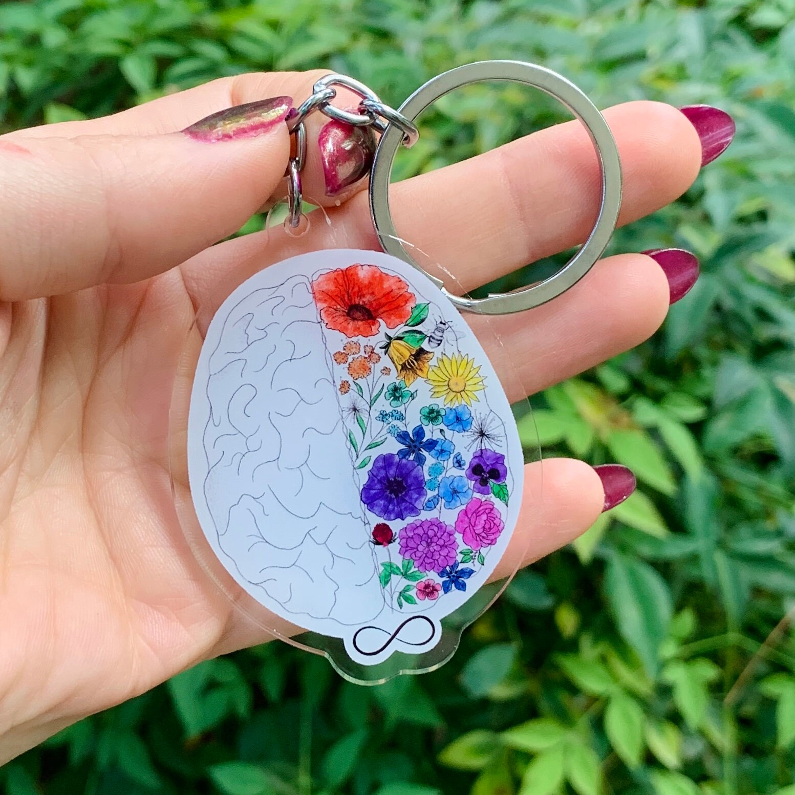 Neurodiversity Autism Acceptance Brain Rainbow Flower Acrylic - Etsy