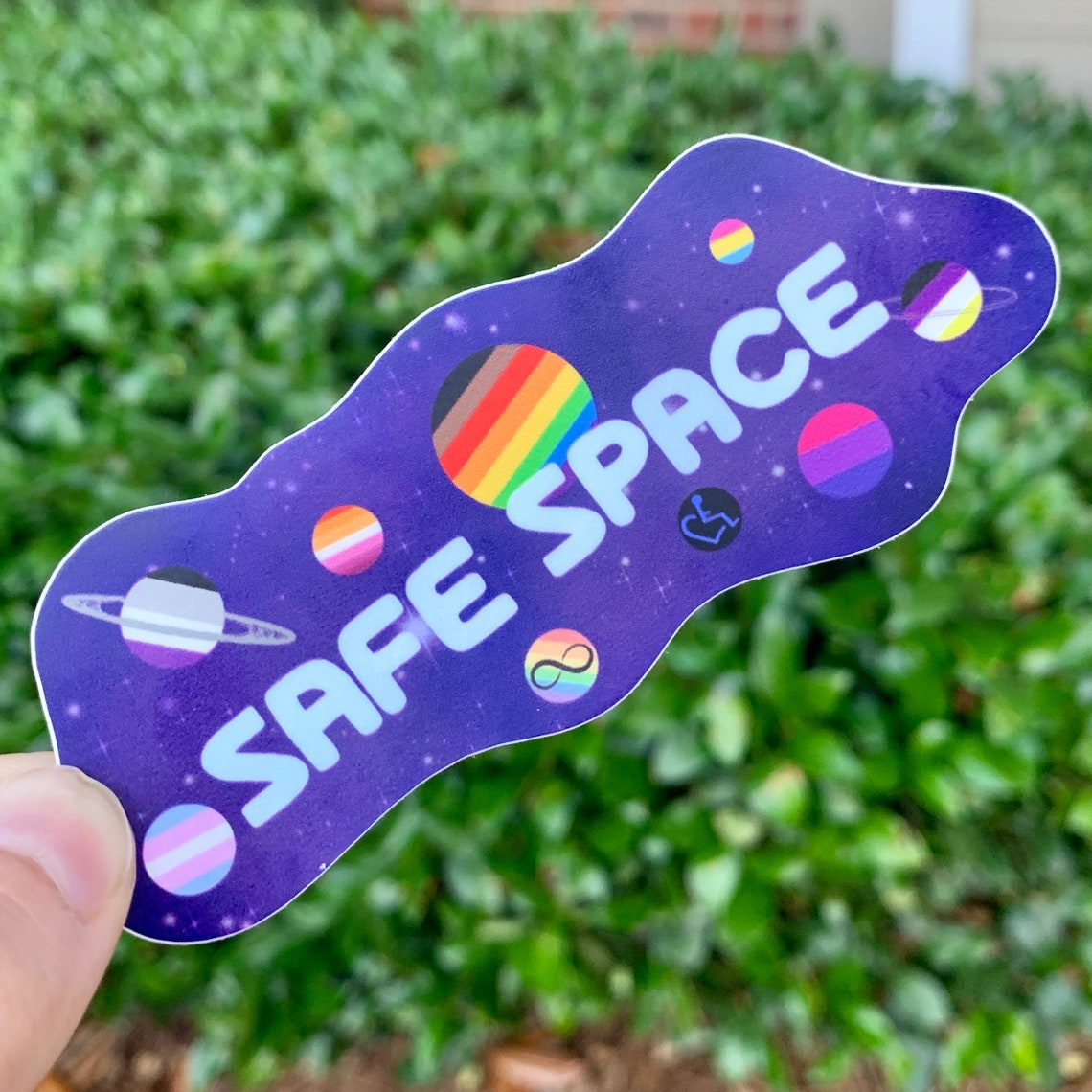 Safe Space Neurodiversity LGBTQ Ally Vinyl Decal Sticker - Etsy