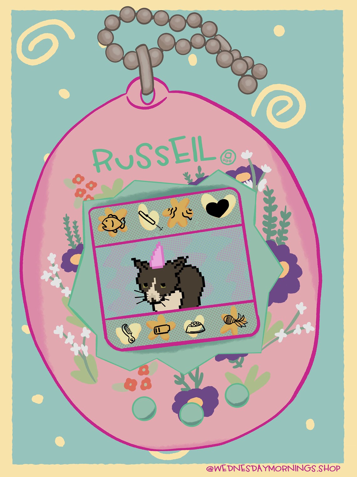 Custom Tamagotchi Style Pet Portraits - Etsy