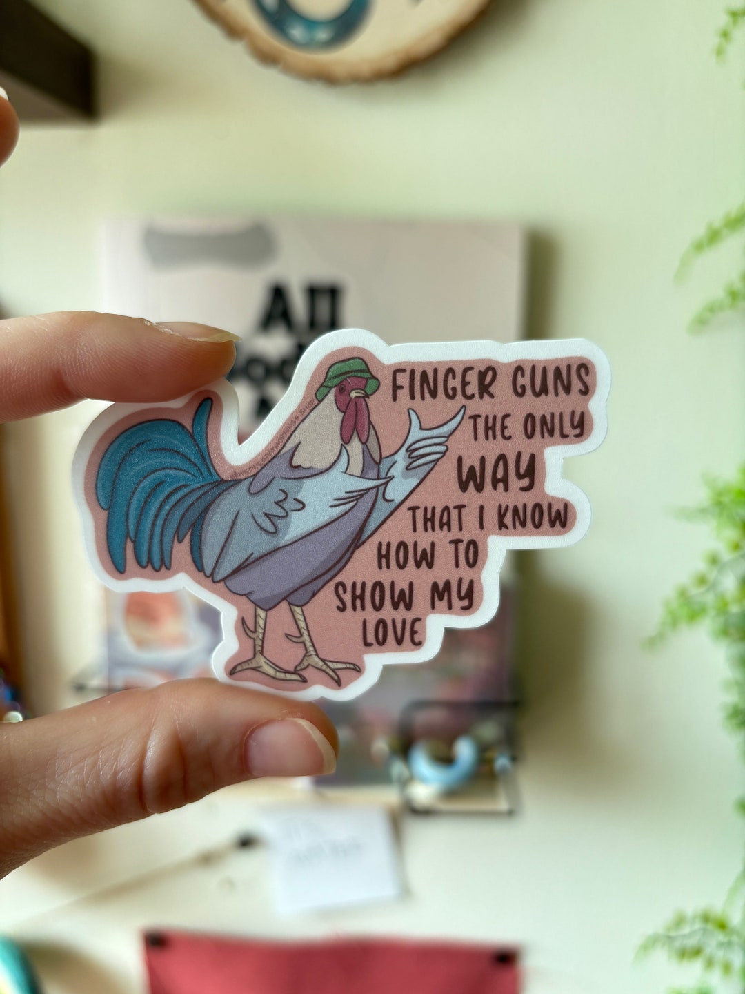Finger Guns Sticker - Etsy