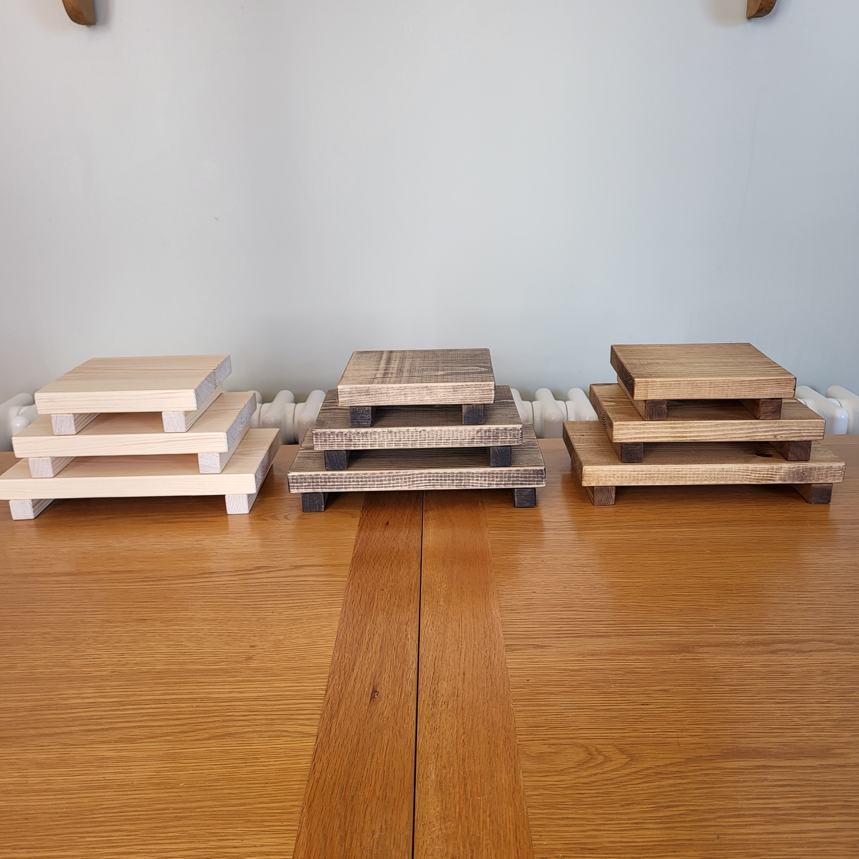 Wooden Table Riser, Wooden Countertop Tray, Wooden Trestle Table ...