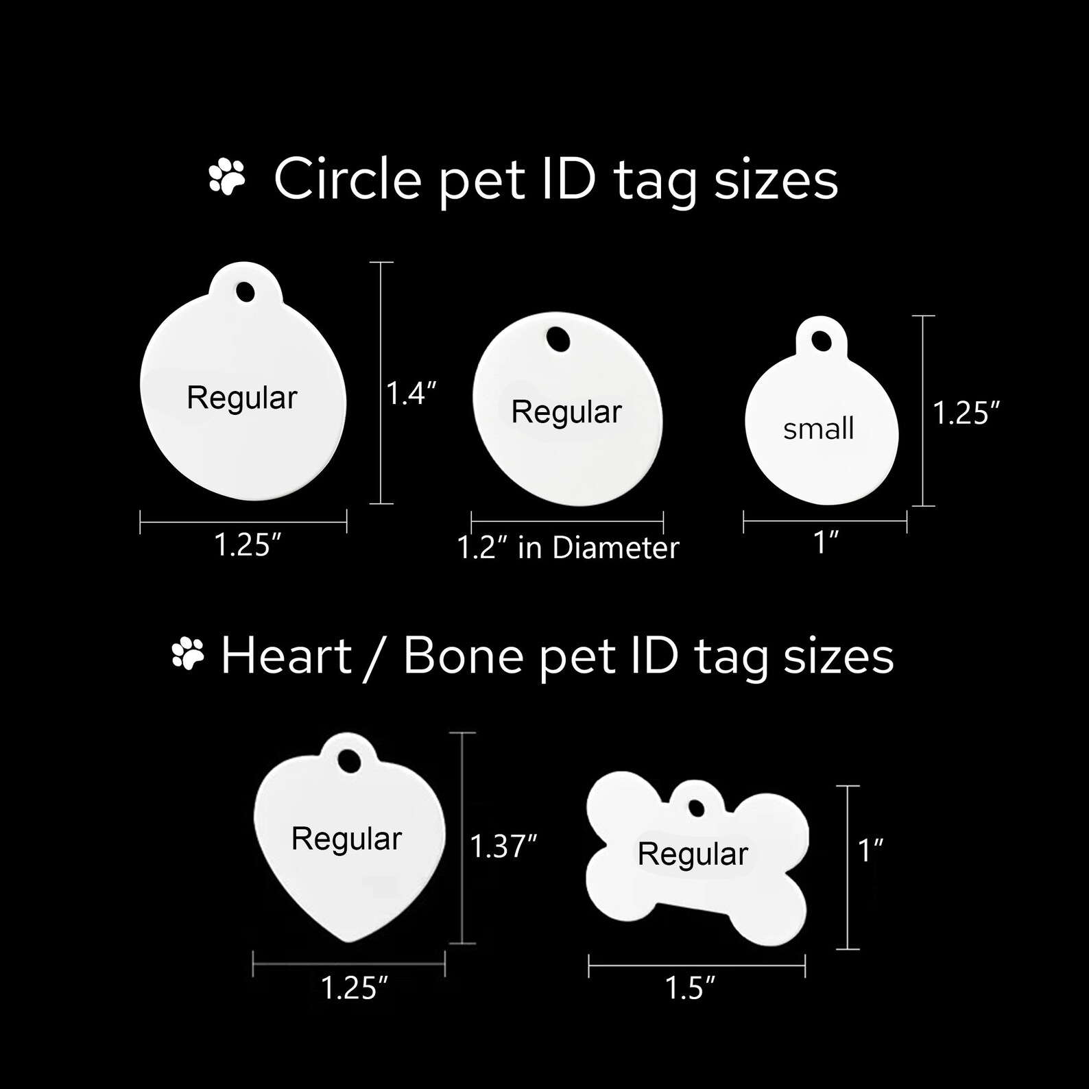 Personalized Dog Tag Double Sided Dog Tag Pink Floral - Etsy