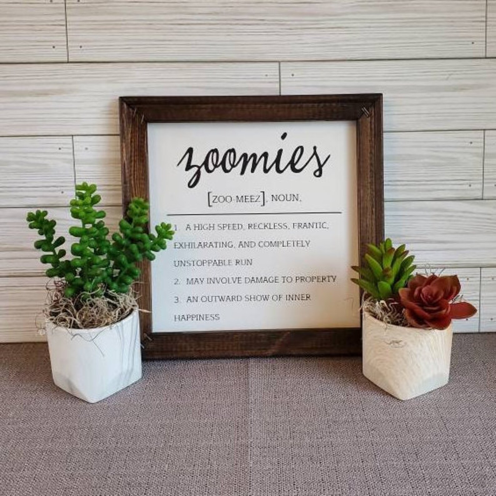 Zoomies Home Decor Dog Decor Cat Decor Pet Decor Reverse - Etsy