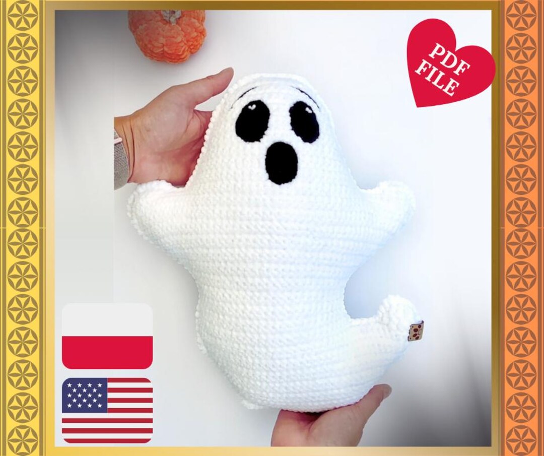PDF Spooky Boo Pillow Pattern, Crochet Ghost Pillow Pattern ...