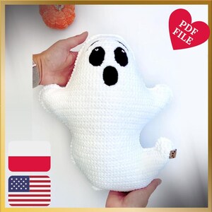 PDF Spooky Boo Pillow Pattern, Crochet Ghost Pillow Pattern ...