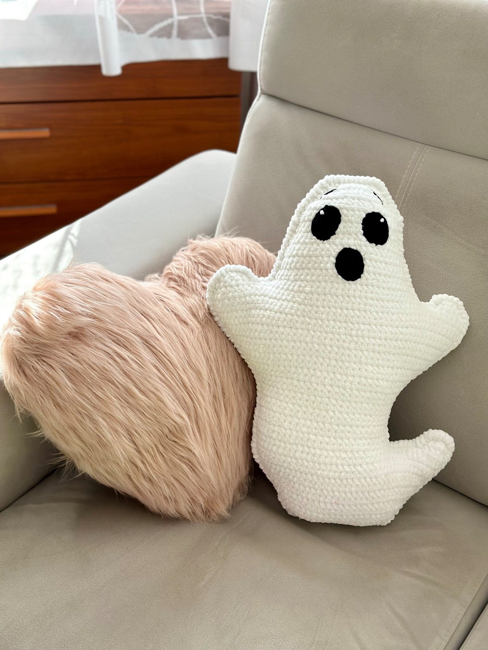 PDF Spooky Boo Pillow Pattern, Crochet Ghost Pillow Pattern ...