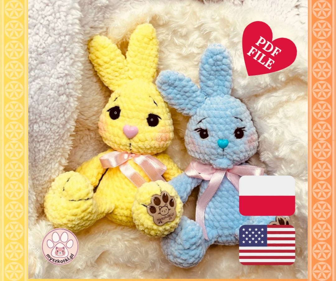 Little Bunny Crochet PATTERN – PDF File Amigurumi Toy for Beginners and ...