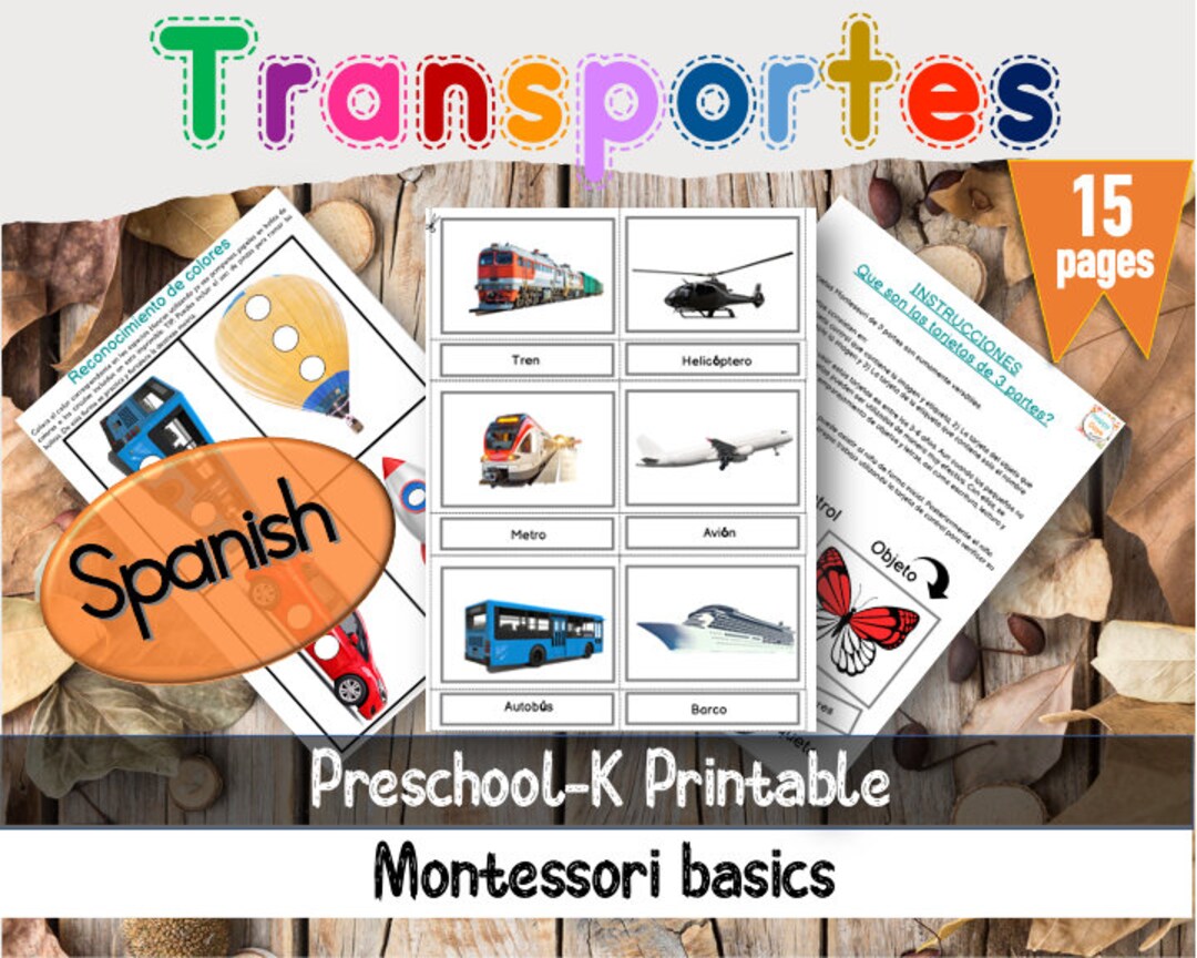 Transportes, Modos De Transporte- Imprimible En Español- Forms of ...