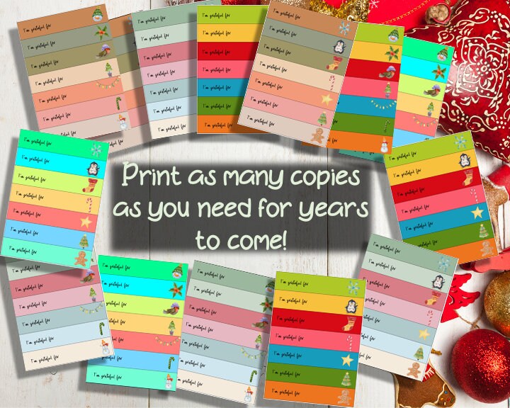 Gratitude Paper Chain for Christmas and Advent Activity | Christmas ...