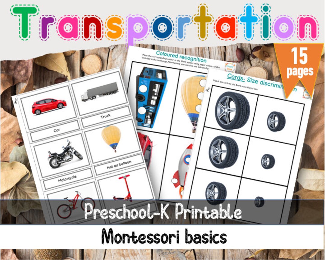 Transportation, Modes of Transportation Printable, Homeschool ...