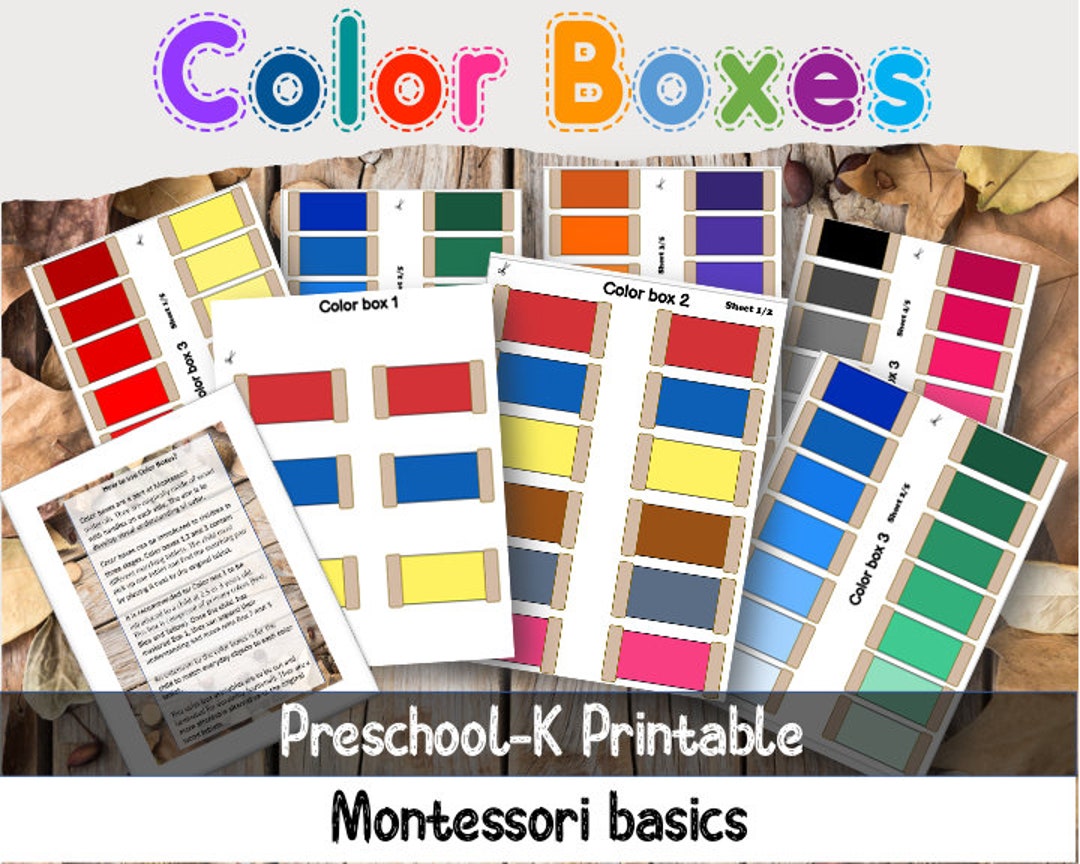 Color Boxes 1,2 & 3 (montessori) Printable - Etsy