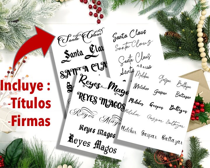 Carta De Santa Claus Y Reyes Magos Editable |santa Claus Letter ...