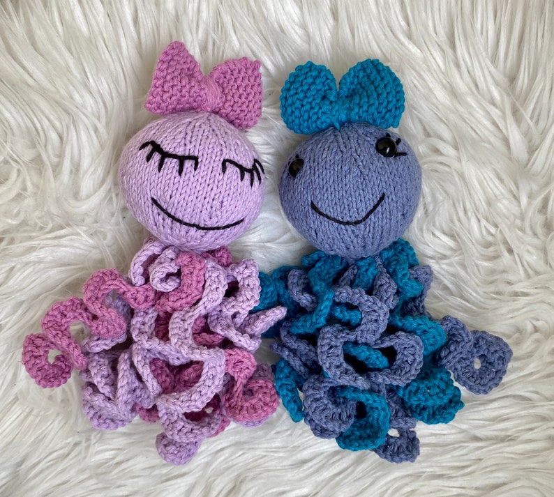 Knitting Pattern: Octopus, Toy for Newborn Baby, Knitted Octopus ...