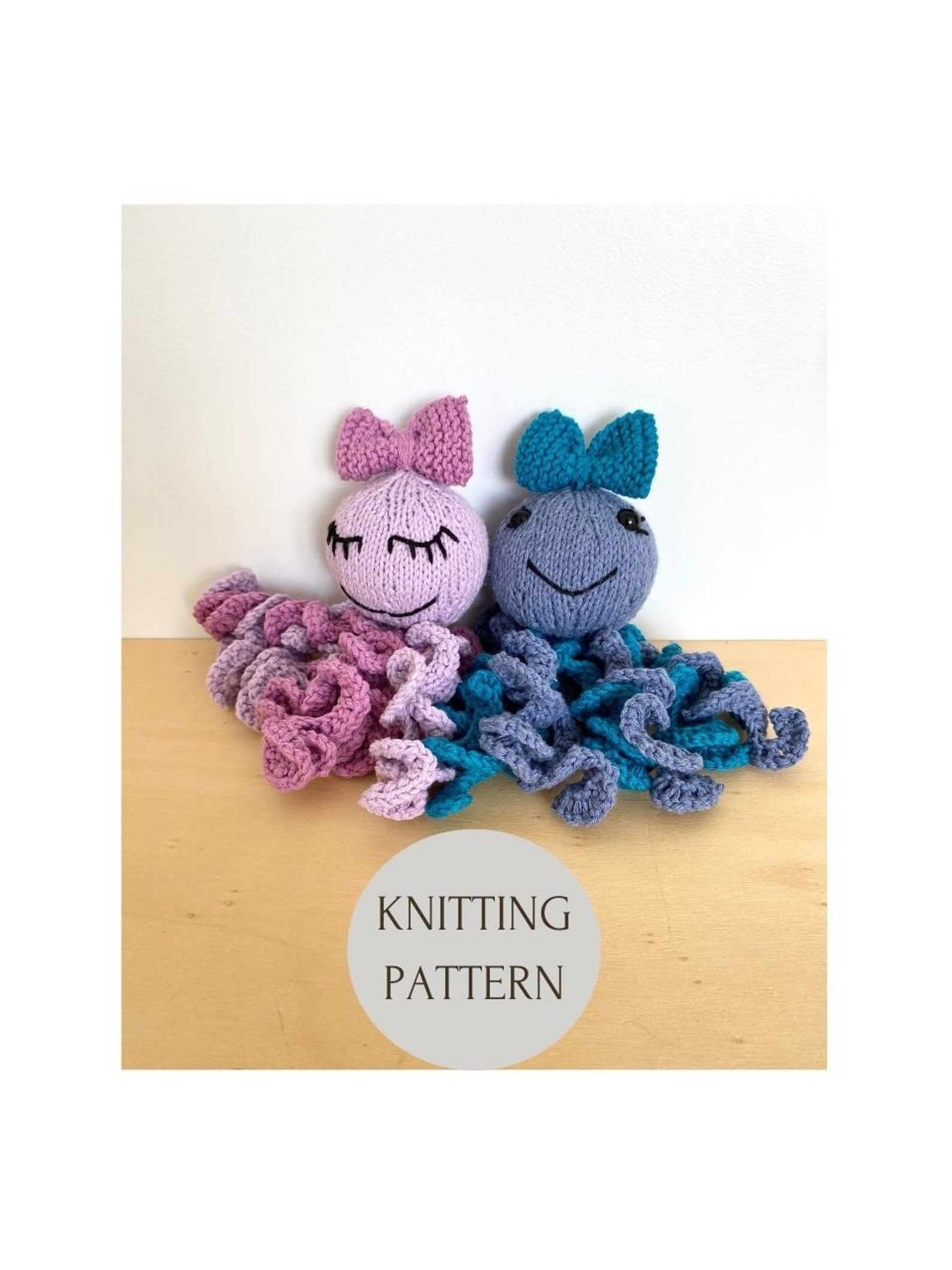 Knitting Pattern: Octopus, Toy for Newborn Baby, Knitted Octopus ...