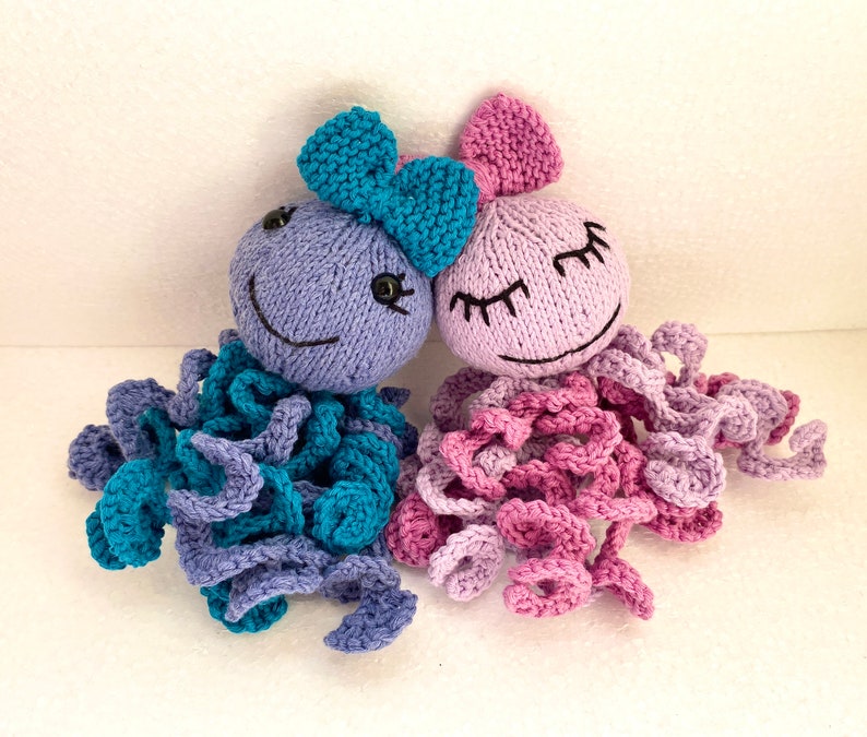 Knitting Pattern: Octopus, Toy for Newborn Baby, Knitted Octopus ...