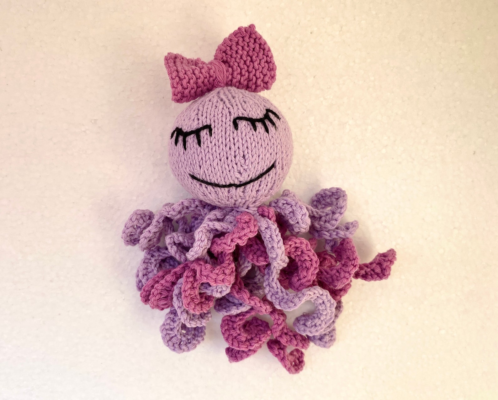 Knitting Pattern: Octopus, Toy for Newborn Baby, Knitted Octopus ...