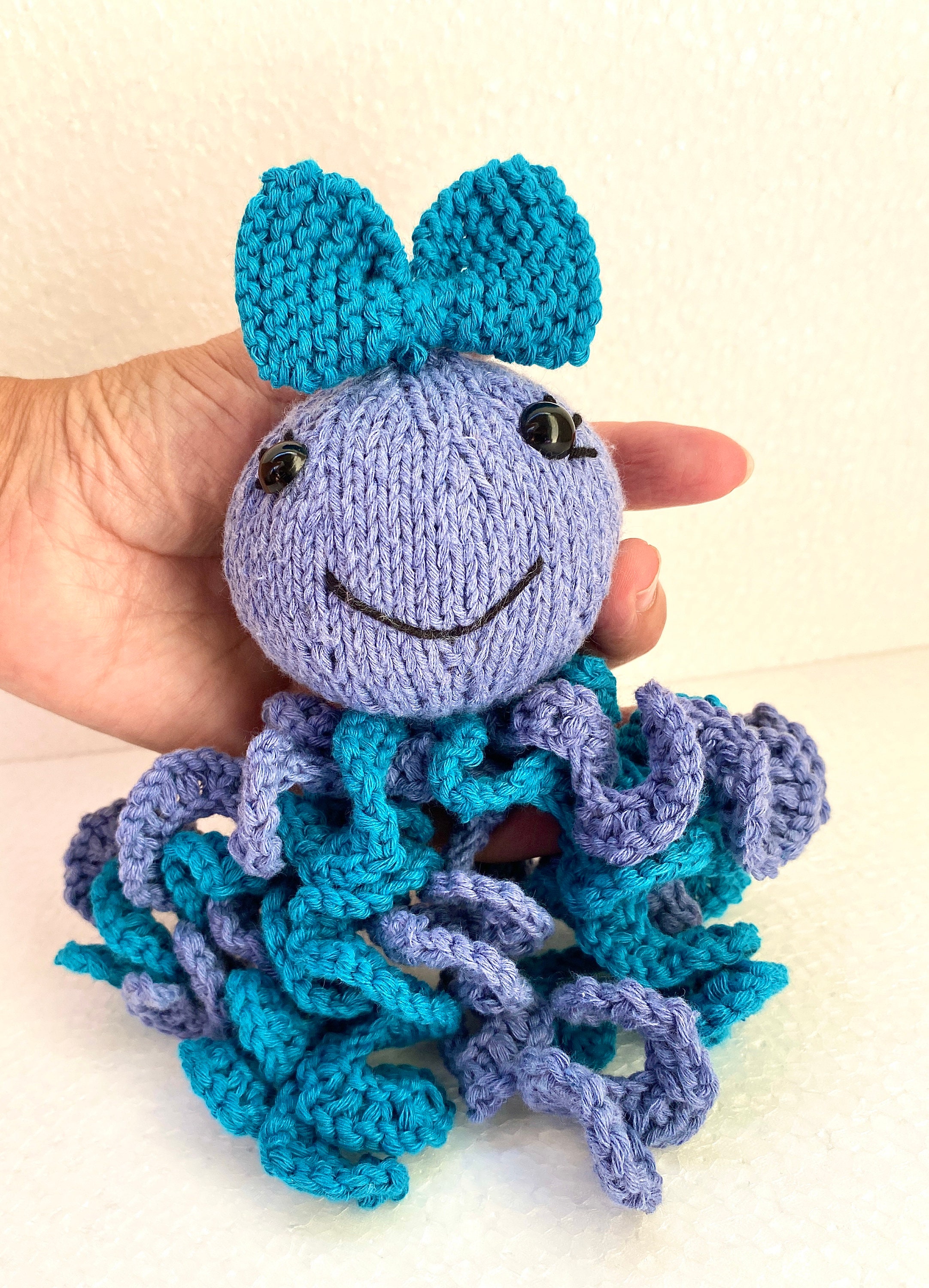 Knitting Pattern: Octopus, Toy for Newborn Baby, Knitted Octopus ...