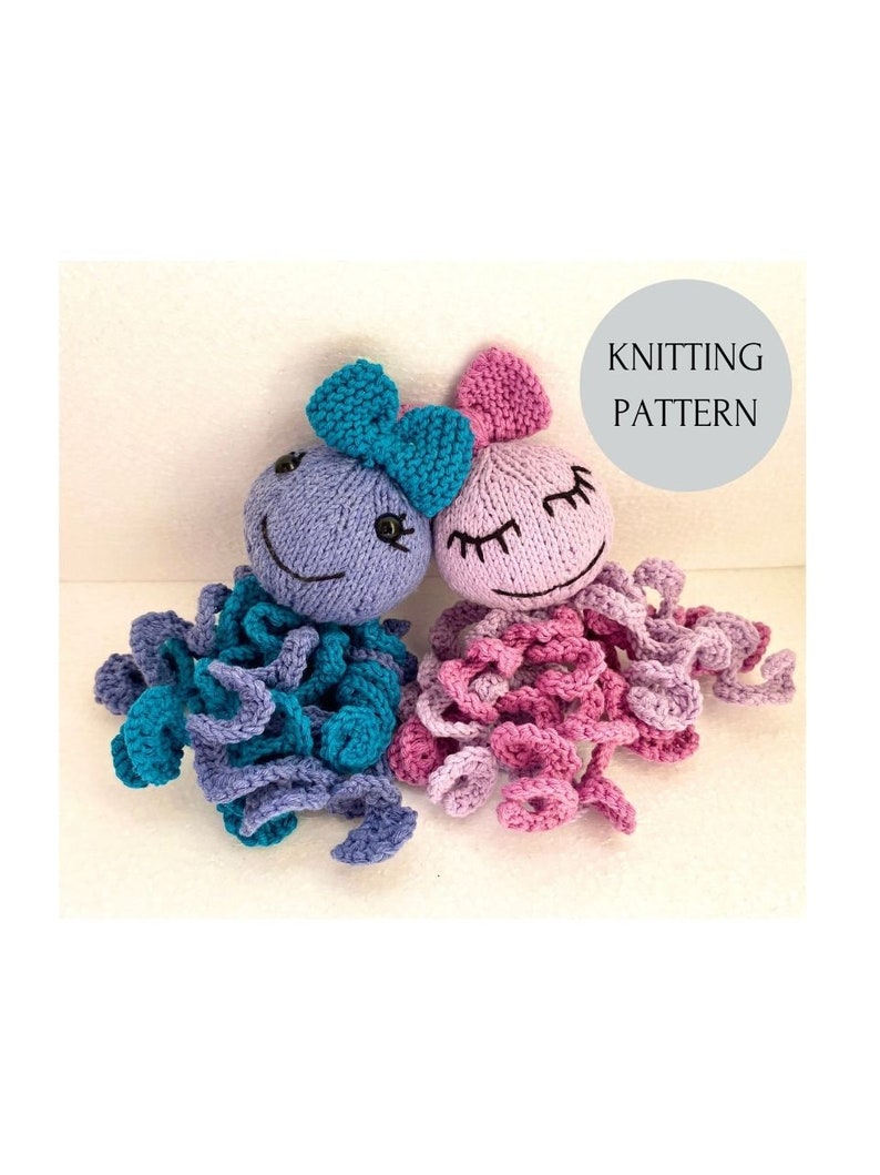 Knitting Pattern: Octopus, Toy for Newborn Baby, Knitted Octopus ...