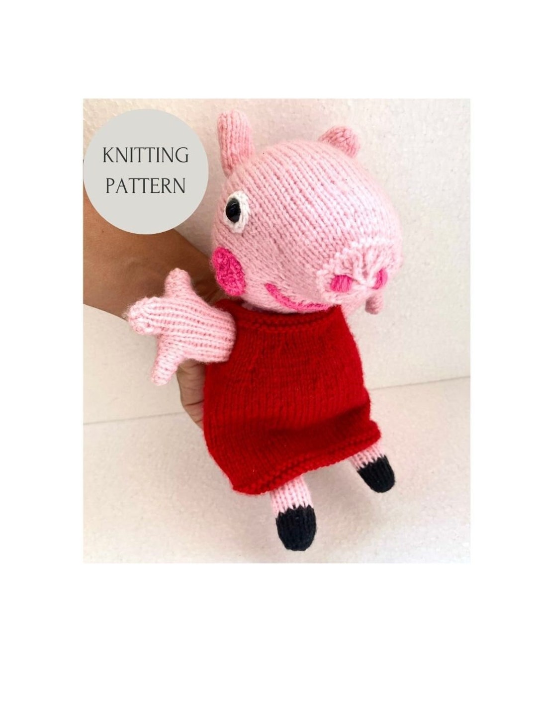 Knitting Pattern: Peppa Pig, Amigurumi Peppa Pig - Etsy Australia