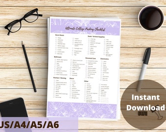 Ultimate College Dorm Room Checklist for Girls- Dorm Room Essentials ...