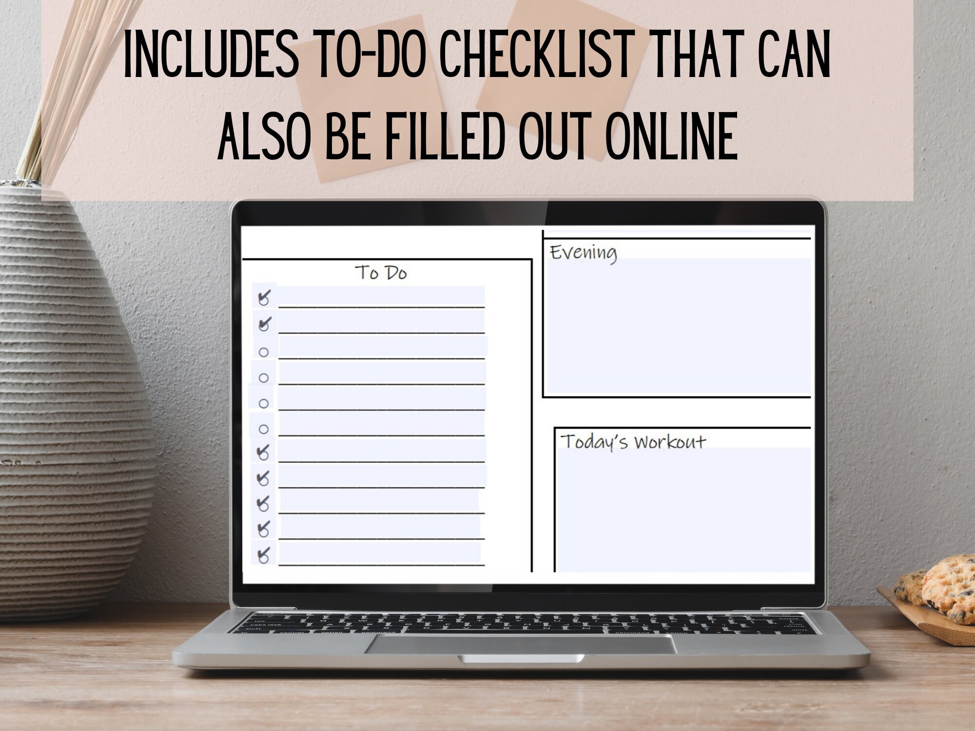 Monochrome Daily Planner Sheets- Simple One-page Downloadable Planner ...