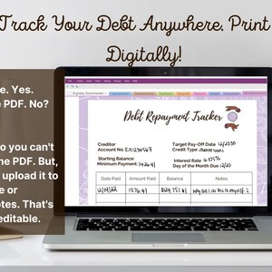 Cute Lavender Debt Repayment Planner - Broke Witch, Be Gone! -debt ...