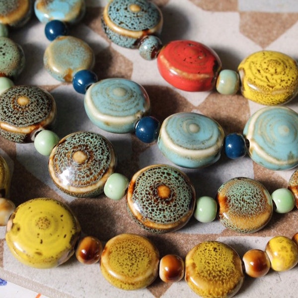 Ceramic Necklace - Etsy