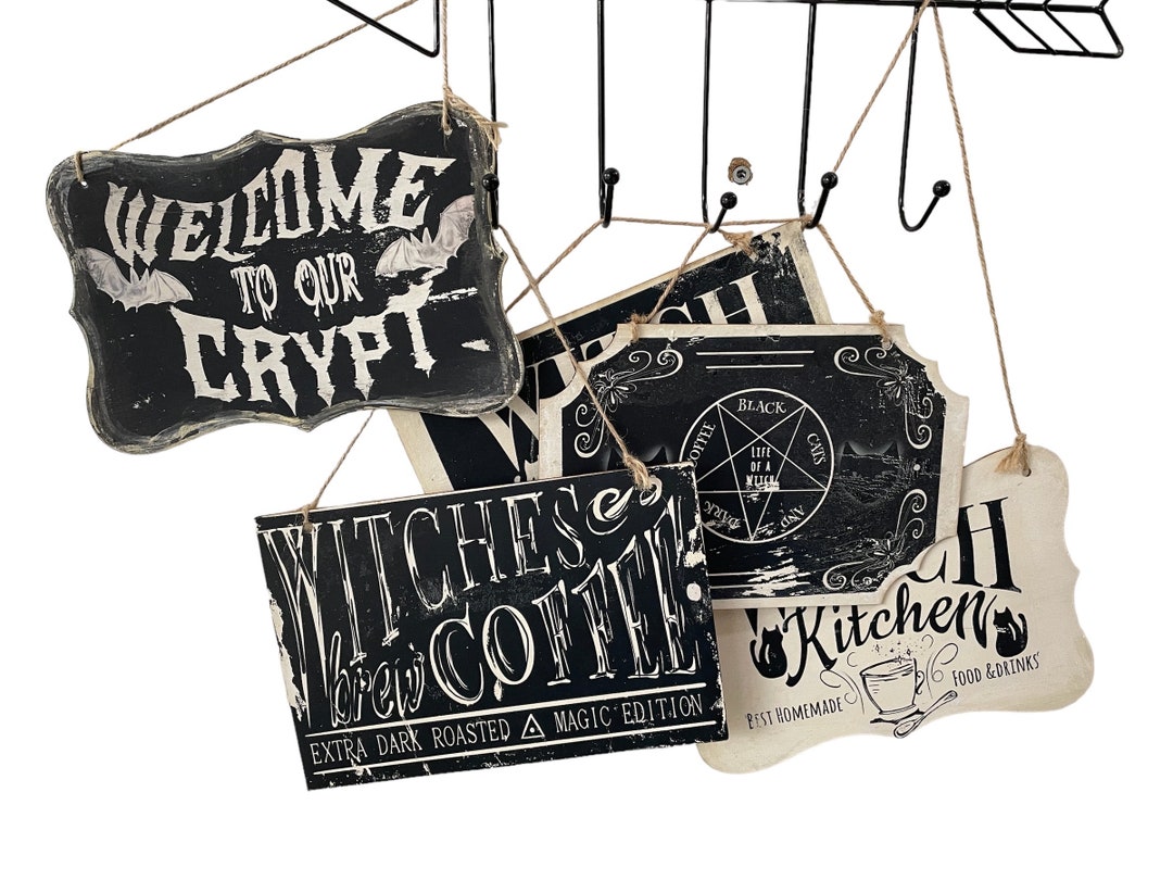 Wooden Sign Various Designs, Gothic Decoration, Vintage Style Door ...