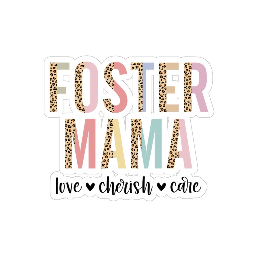 Foster Care Car Sticker Foster Mom Leopard Print Decal - Etsy