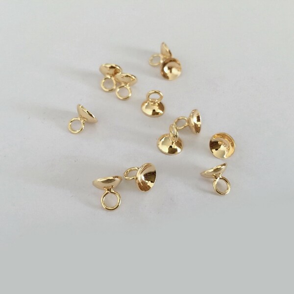 Bead Cap With Loop - Etsy