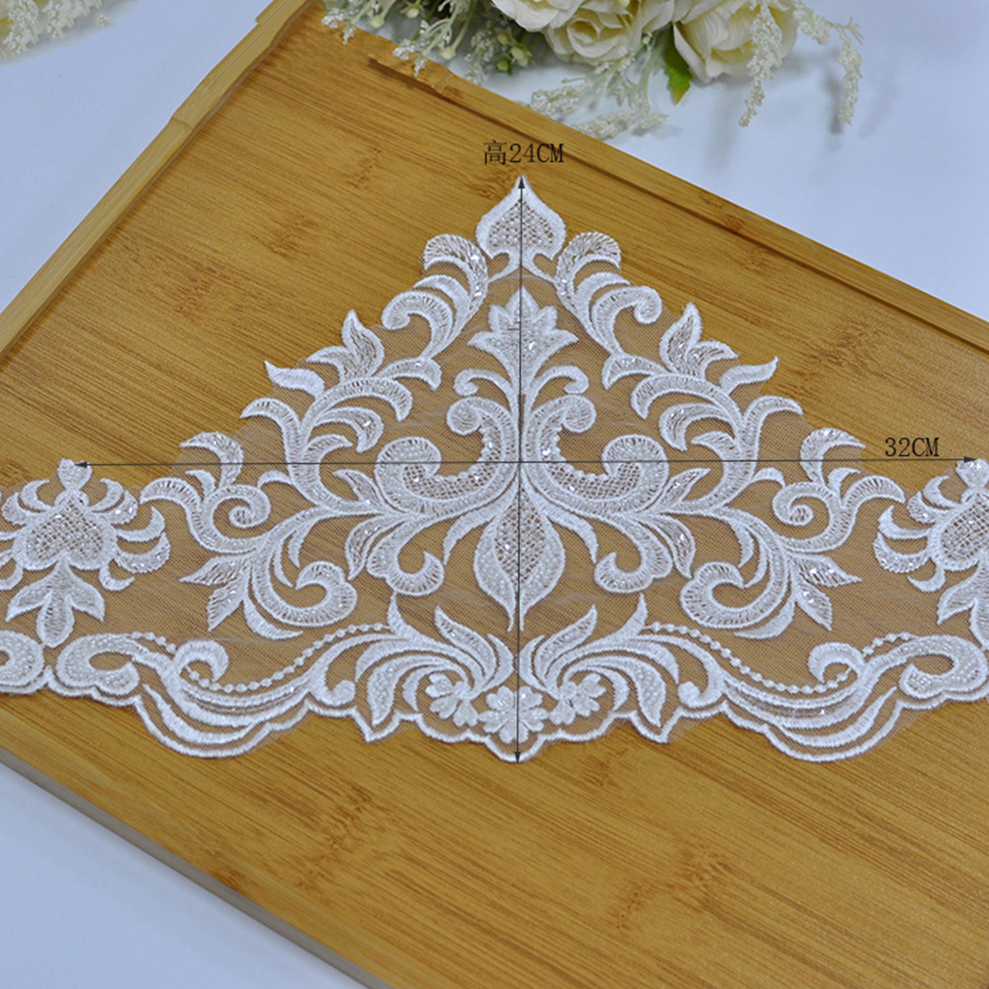 5yds Crochet Lace Trim Bridal Lace Trim by the Yard Wedding - Etsy