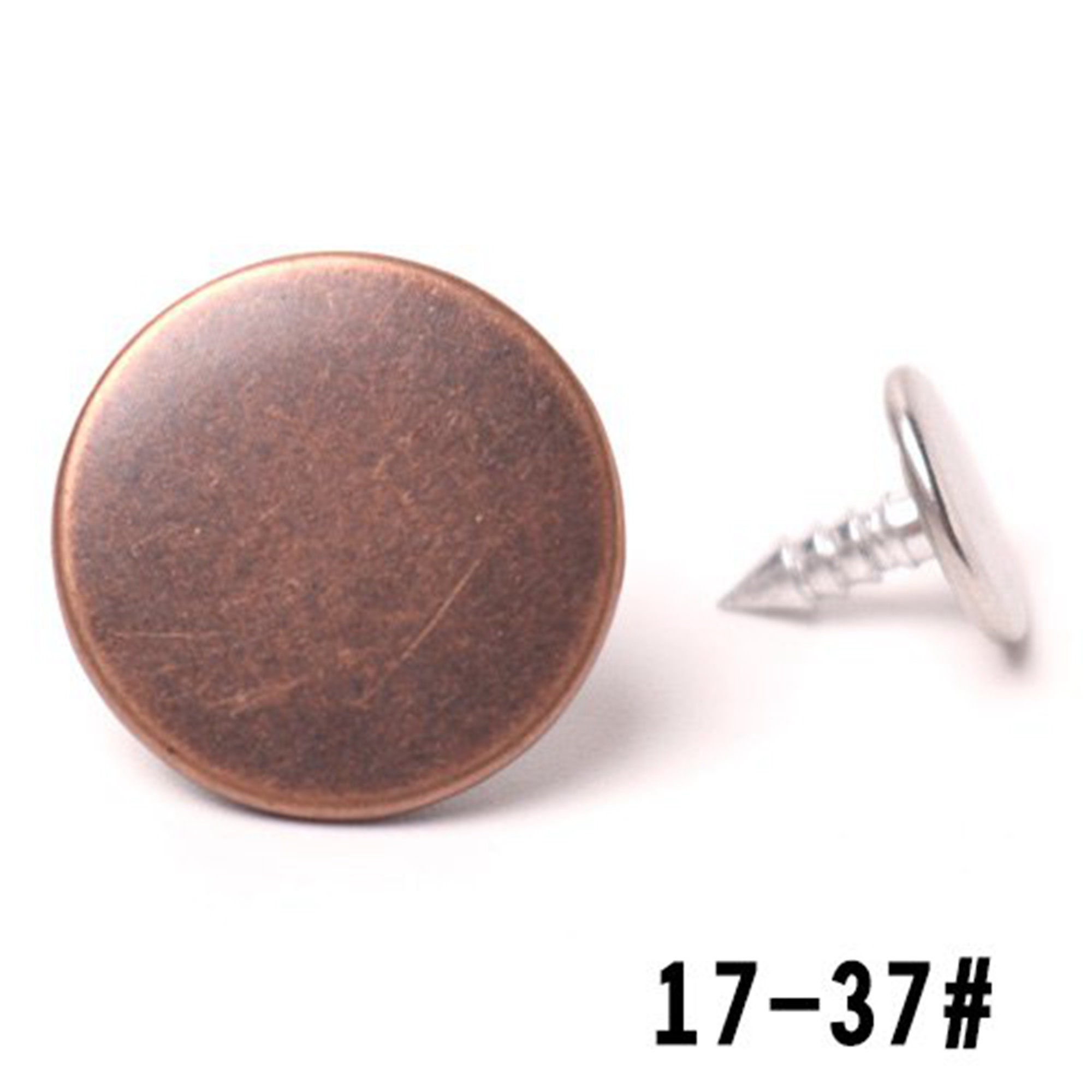 10 Pcs 17mm Hammer on Metal Jeans Buttons Studs & Backs fixed - Etsy
