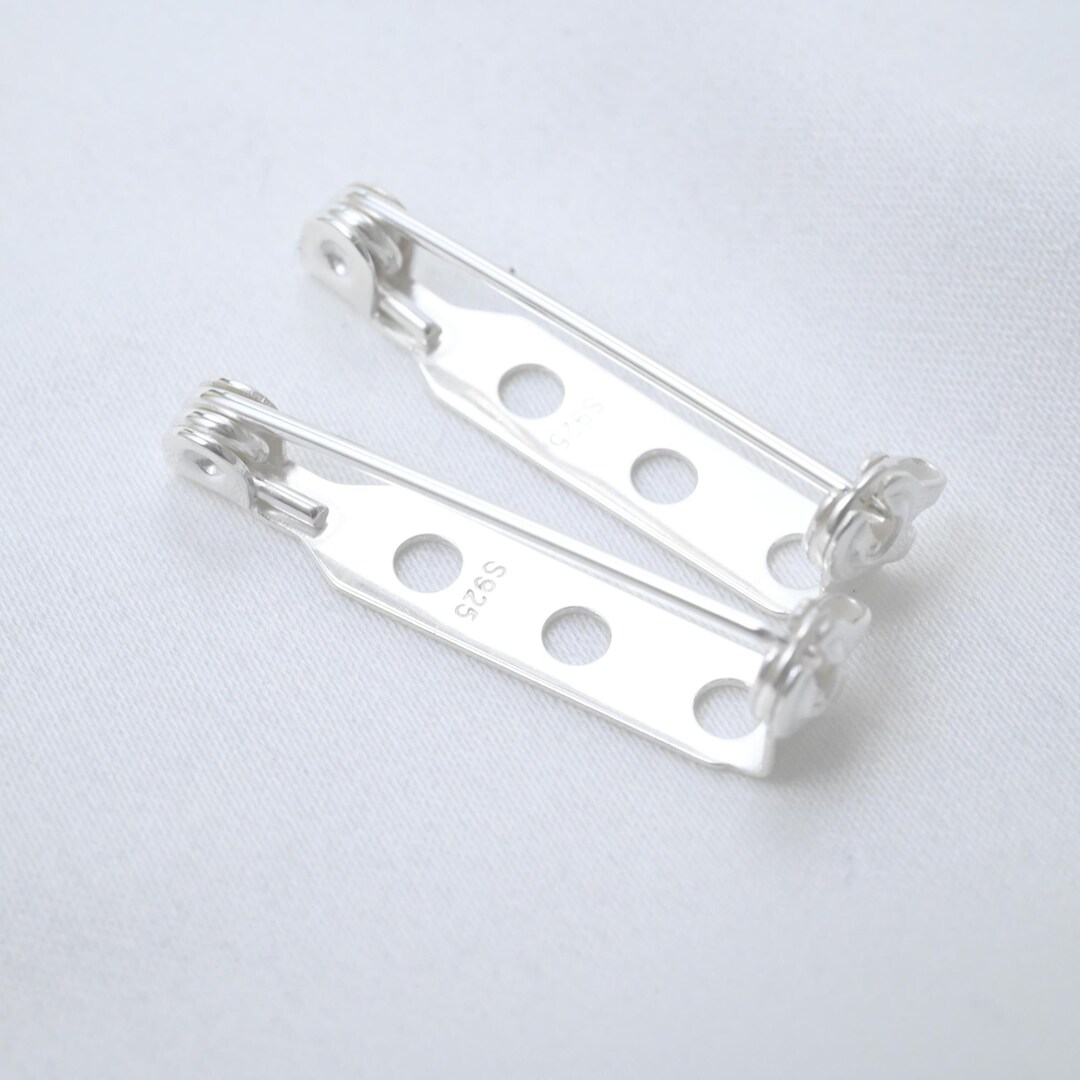 Sterling Silver Safety Pin Brooch, DIY Jewelry Making Supply - Etsy