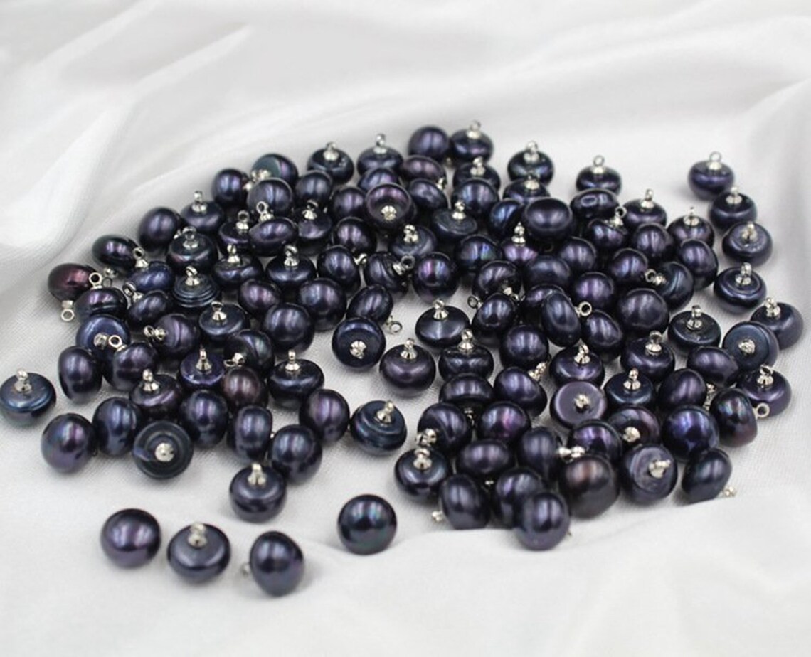 20 Pcs Pearl Buttons Natural Pearl Buttons With Wire Shank 4 | Etsy