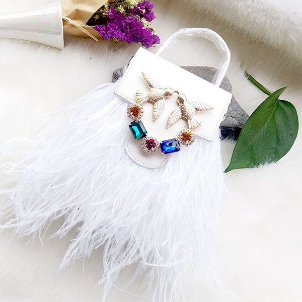 Ostrich Feather Purse - Etsy