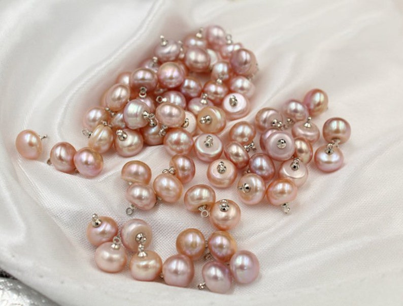 20 Pcs Pearl Buttons Natural Pearl Buttons With Wire Shank 4 | Etsy