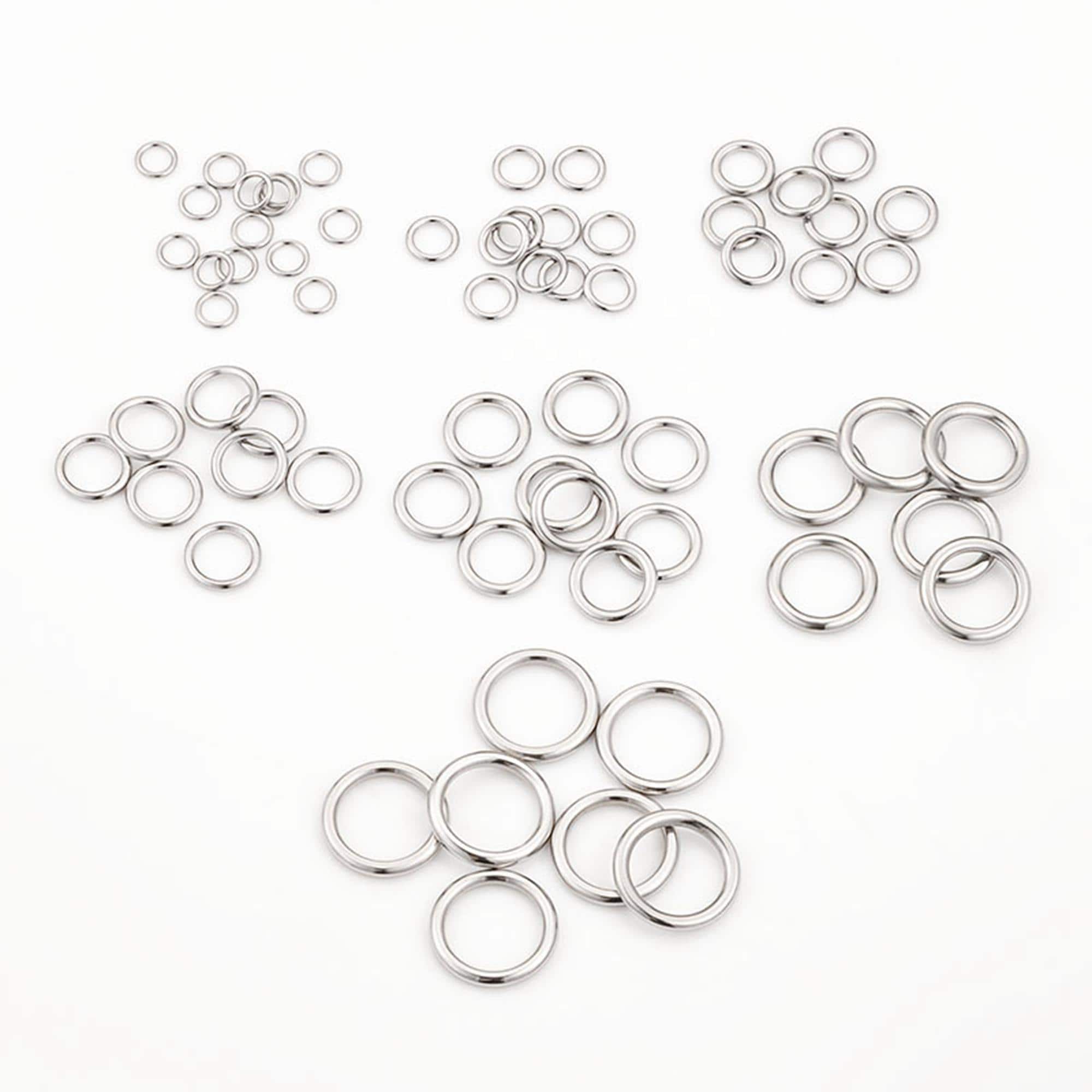 Stainless Steel Closed Jump Ring, Steel Seamless Round Jump Ring for ...