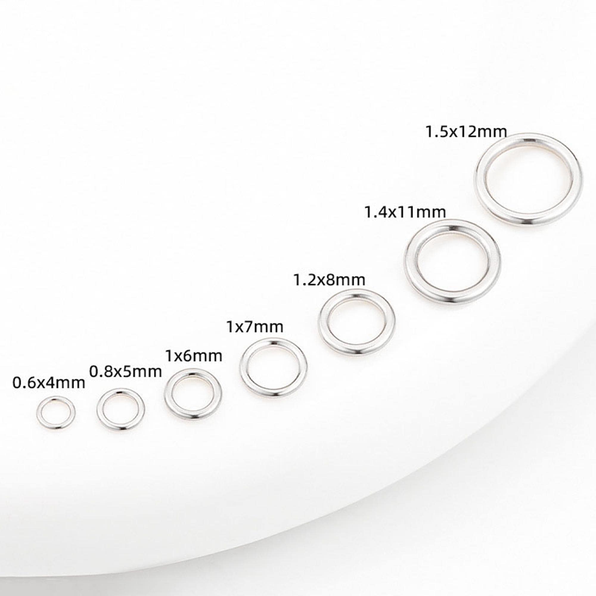 Stainless Steel Closed Jump Ring, Steel Seamless Round Jump Ring for ...