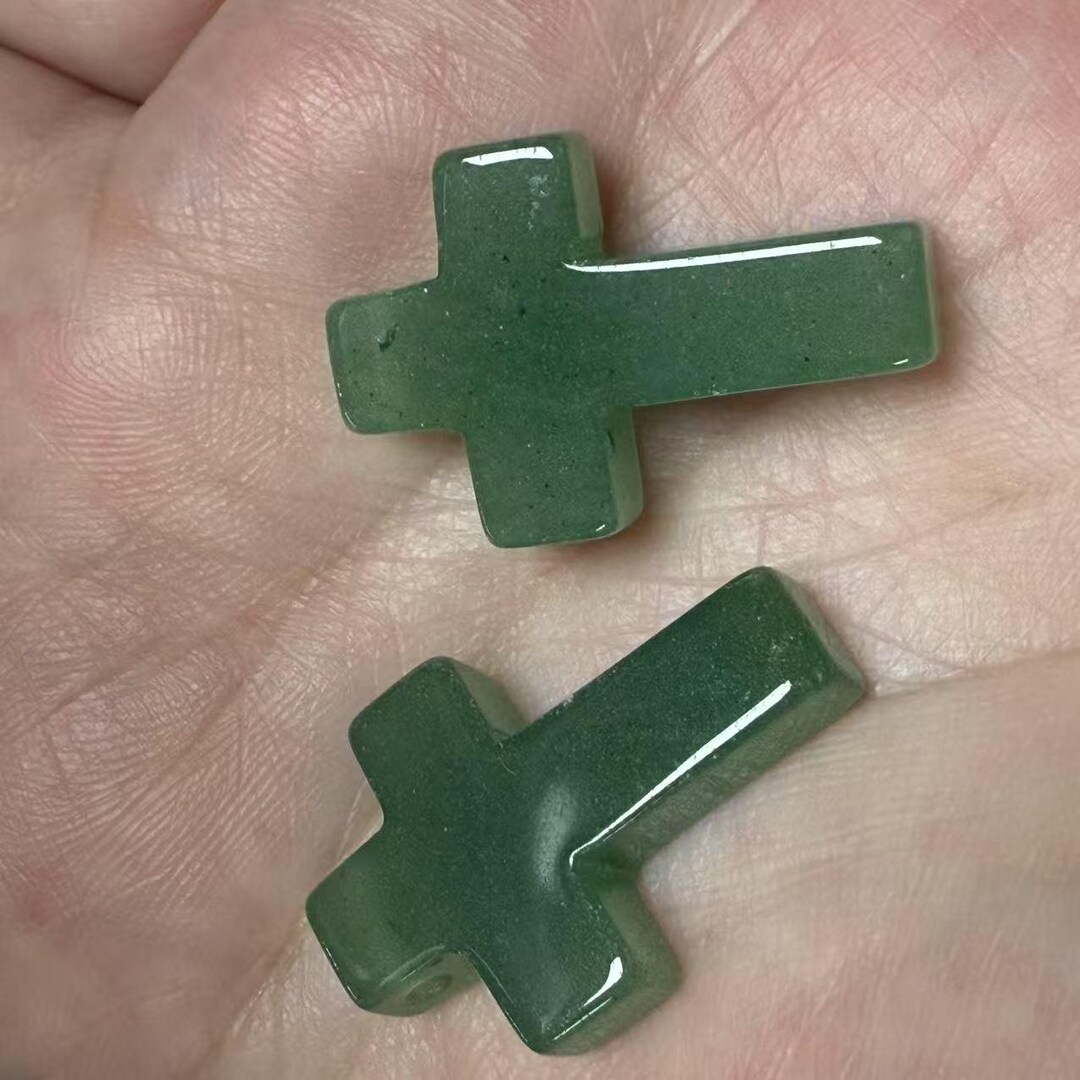 Gemstone Cross Bead, Jesus Cross Bead, Christian Bead, Religious Bead ...