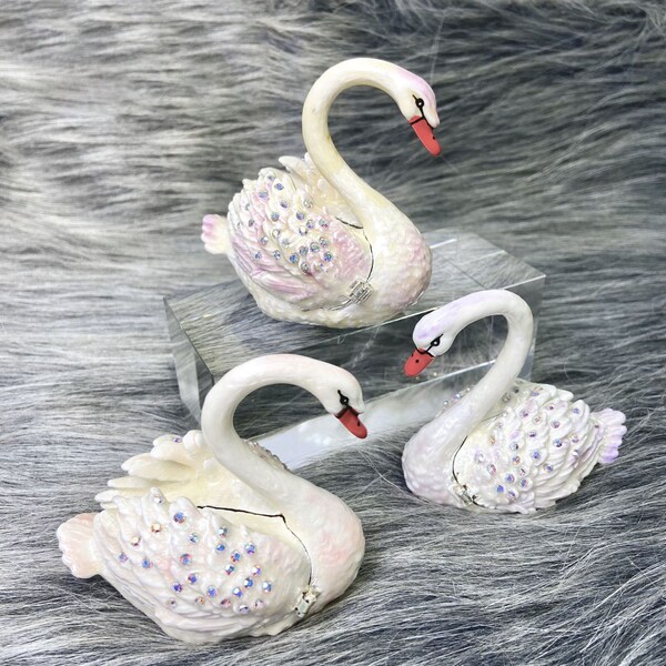 Swan Trinket Boxes - Etsy