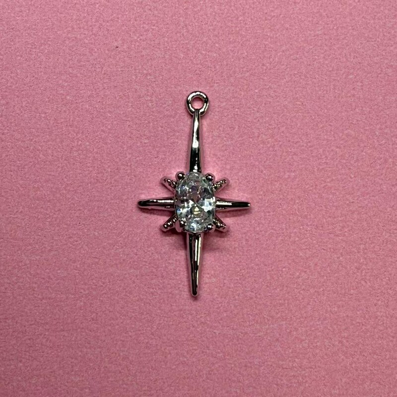 North Star Charm - Etsy