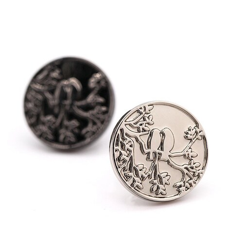 10 Pcs 17mm Hammer on Metal Jeans Buttons Studs & Backs fixed - Etsy