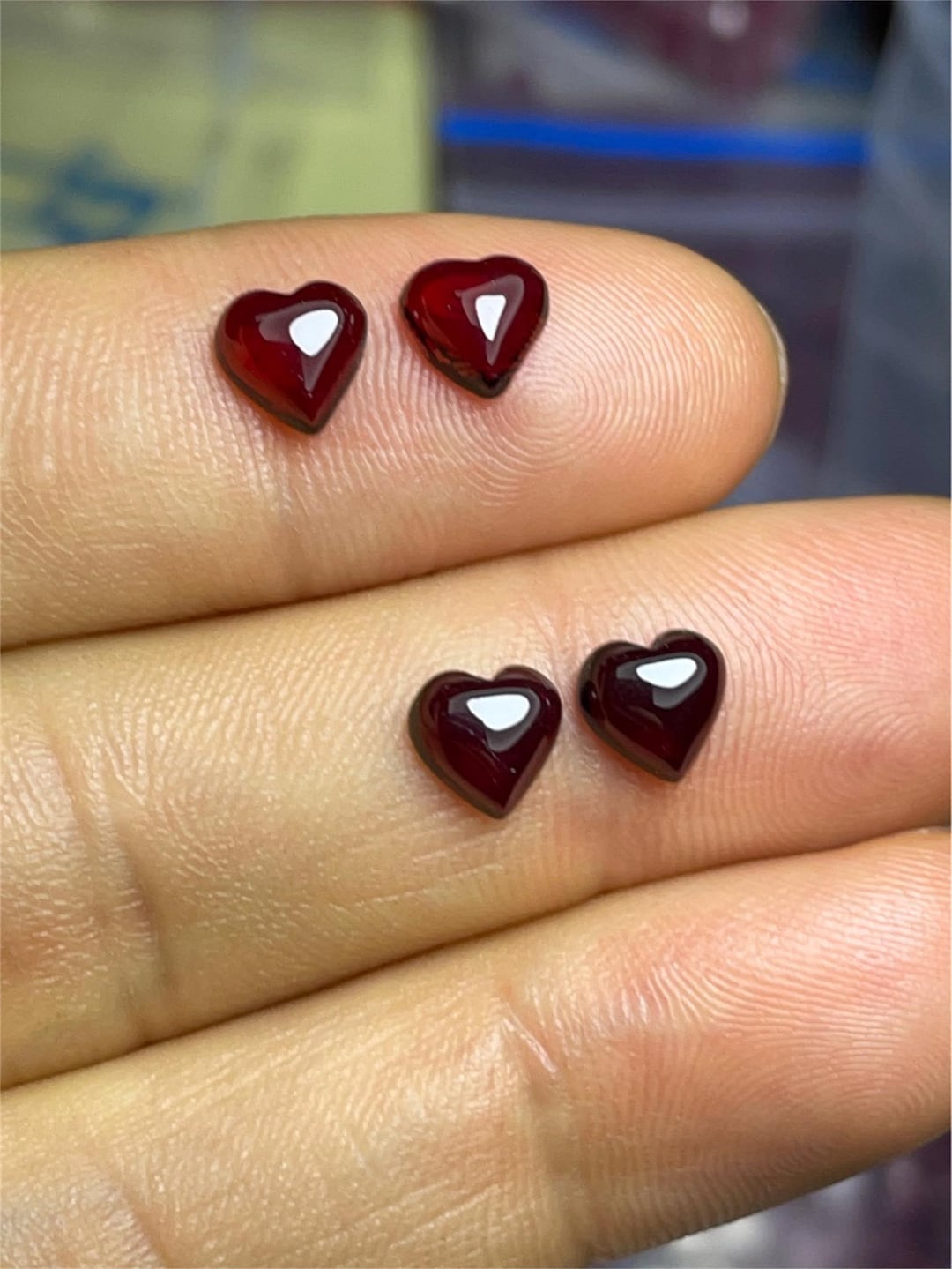 Natural Red Garnet Heart Cabochon, January Birthstone, Heart Cut Garnet ...