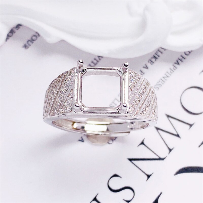 Silver Square Rings - Etsy