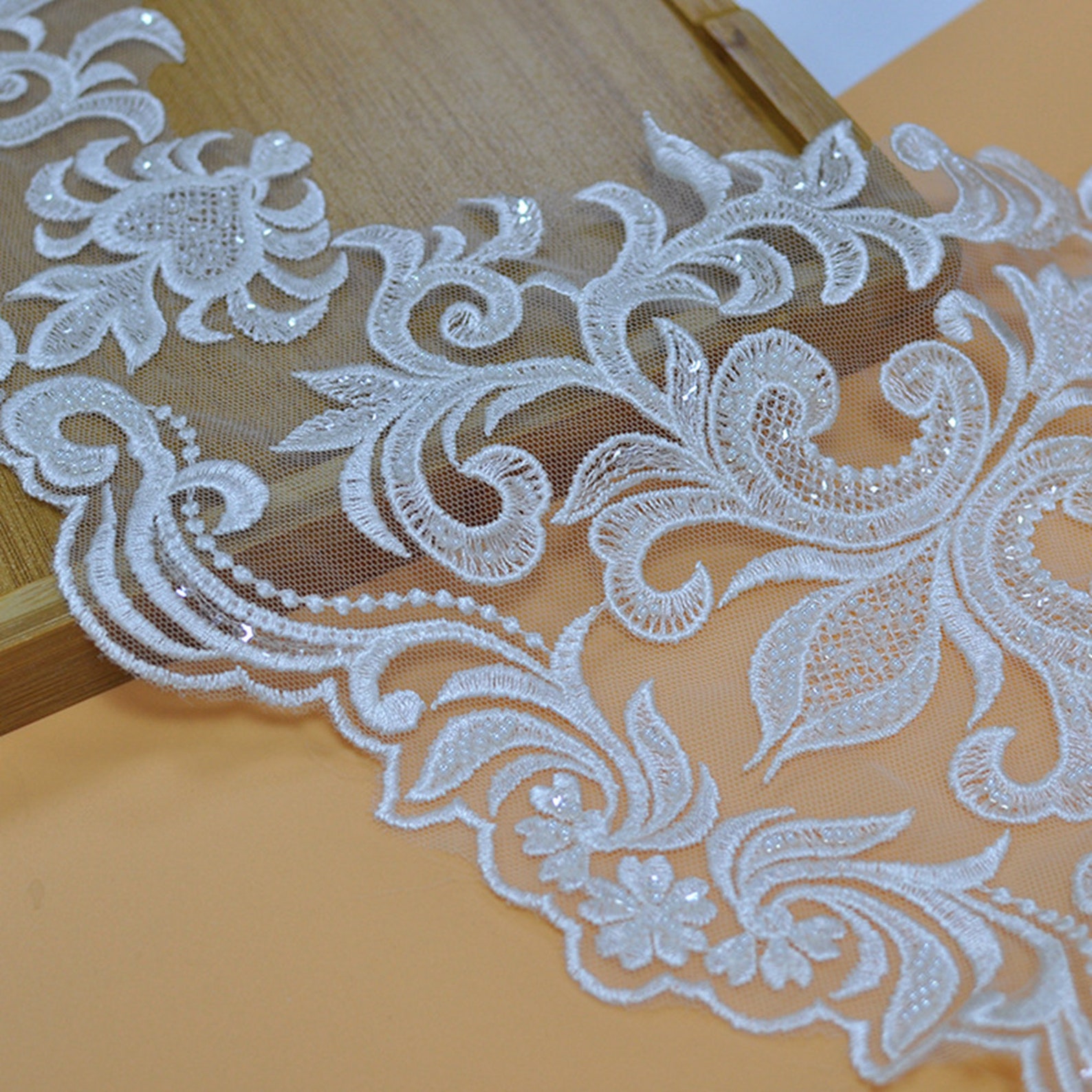 5yds Crochet Lace Trim Bridal Lace Trim by the Yard Wedding - Etsy